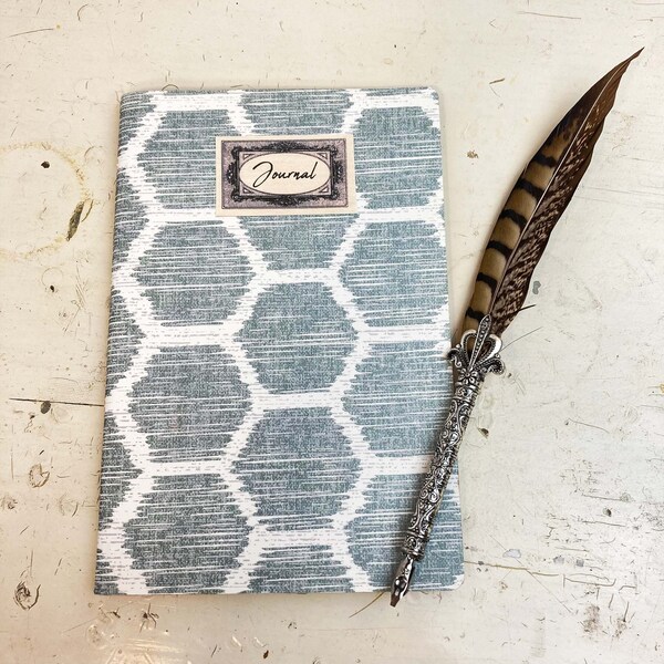 Art Journal With Handmade Paper Cover, Variety of Mixed Media Pages ...