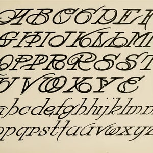 Calligraphy Alphabet Worksheets, Junk Journal Collage Sheets | Digital ...