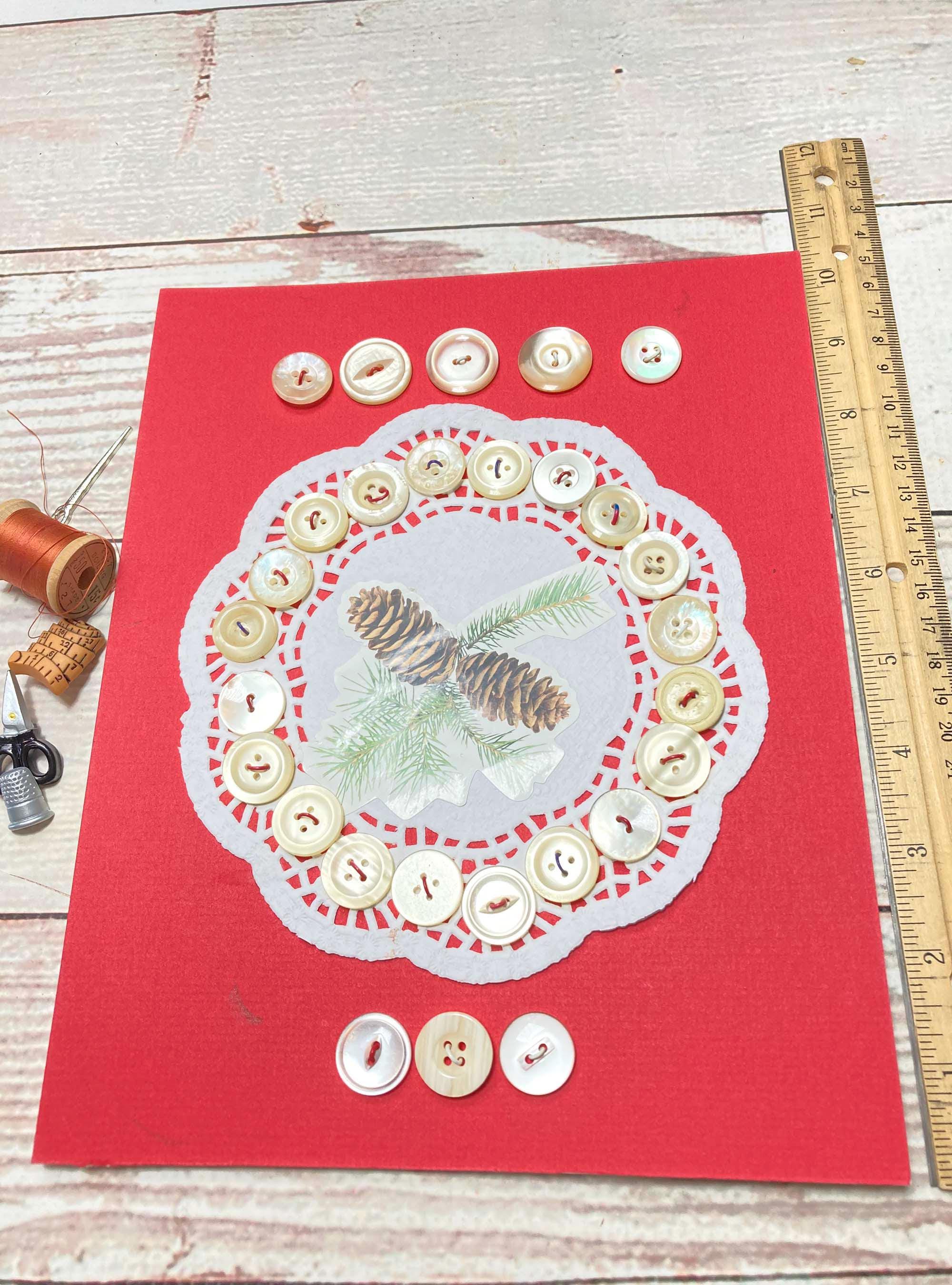 Vintage Button Card for Collector or Crafter - Etsy
