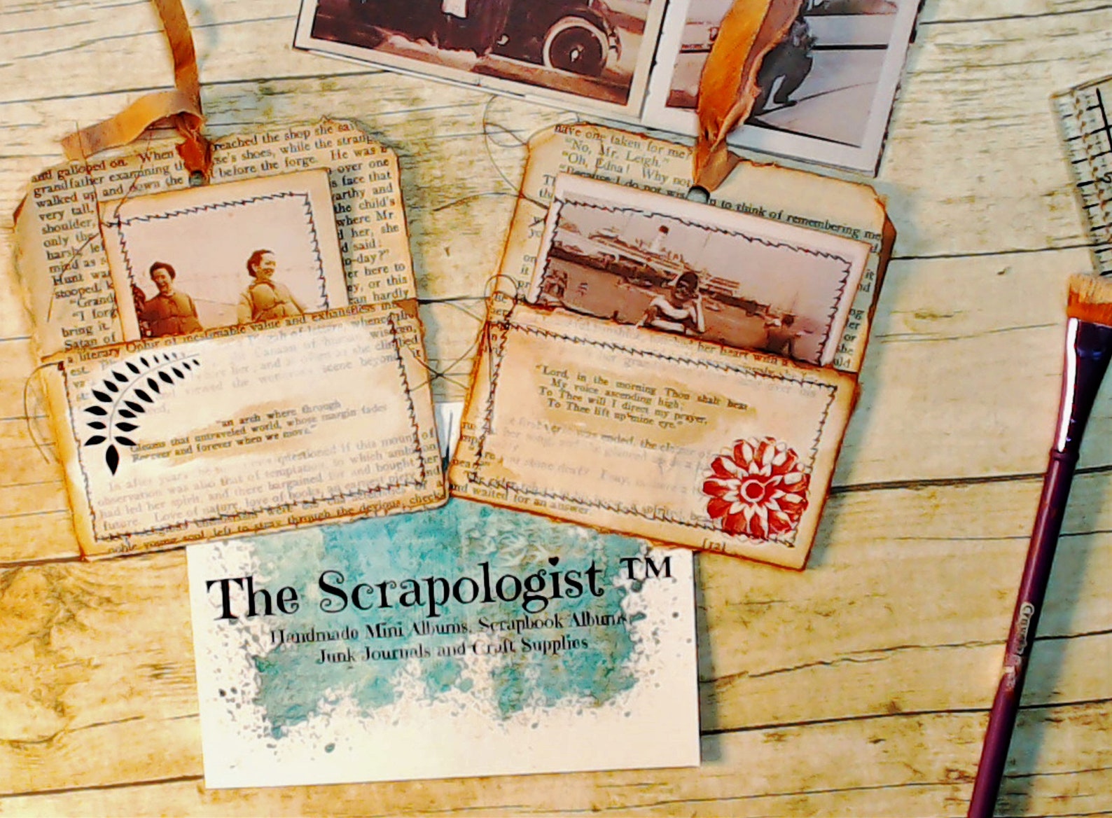 Library Pockets From Vintage Book Pages, Junk Journal Ephemera Kit ...