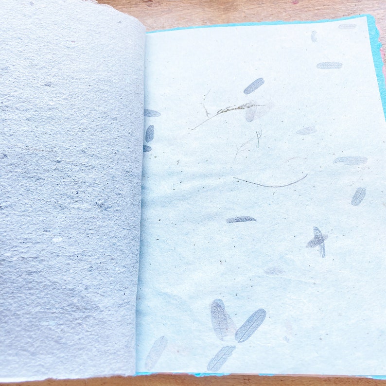 Art Journal With Handmade Paper Cover, Key Embellishment on Cover ...