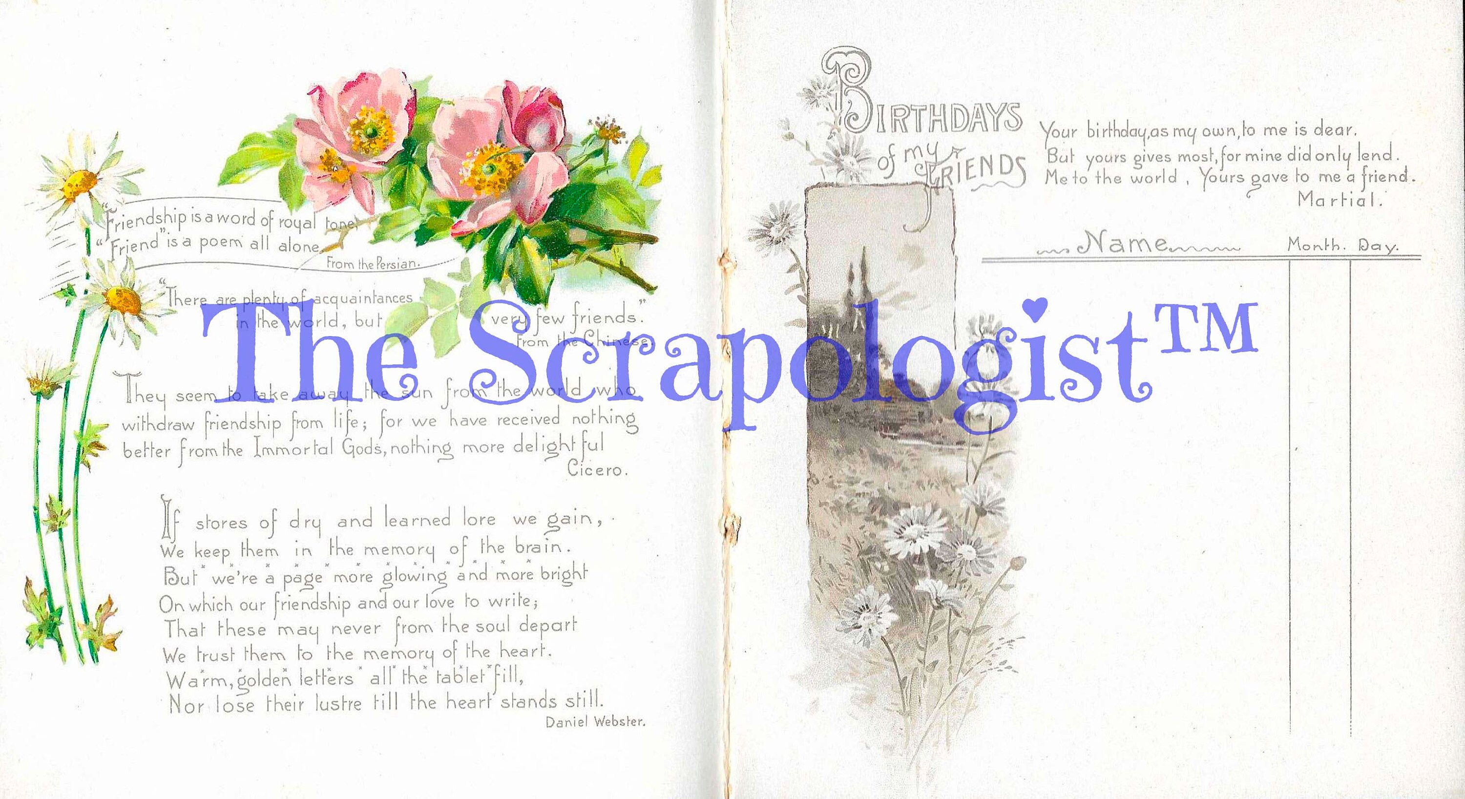 Friendship Memory Book DIY Junk Journal or Mini Album Kit - Etsy