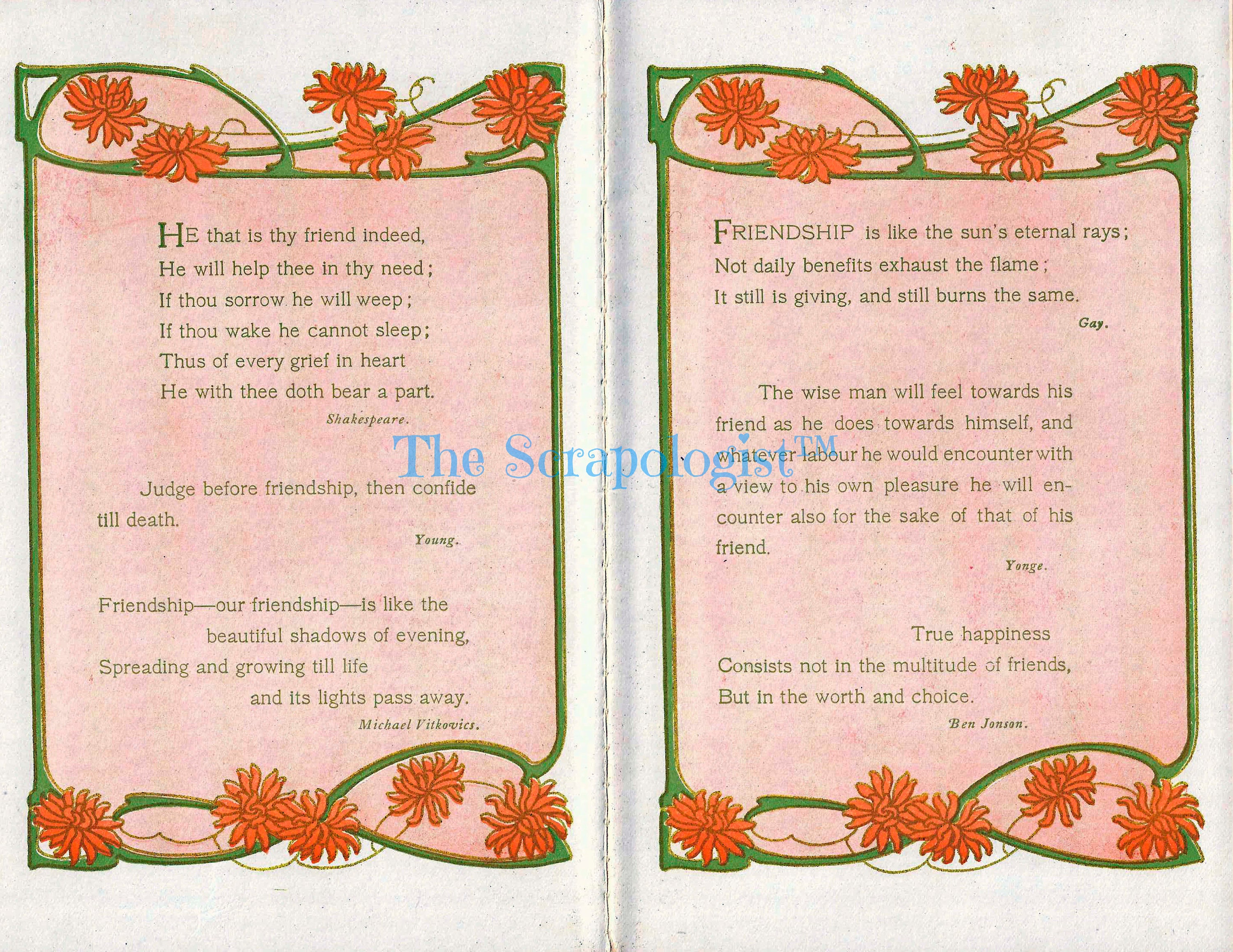 Friendship Memory Book DIY Junk Journal or Scrapbook Album - Etsy