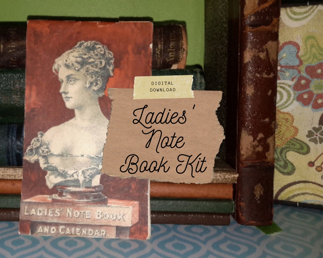 Vintage Calendar, Ladies' Notebook From 1899-1900, Junk Journal Kit ...