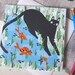 Illustrated Cat Card Black Cat - Etsy
