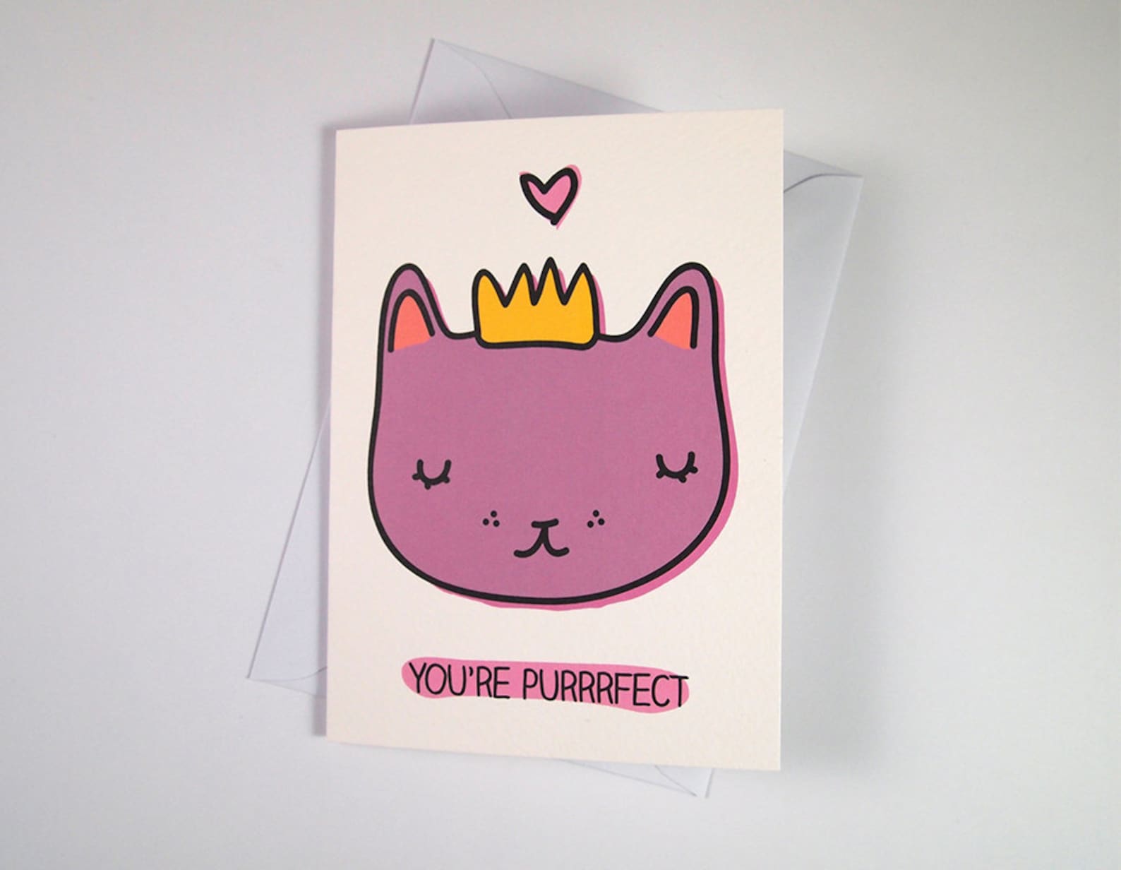 You're Purrfect Cat Card - Etsy