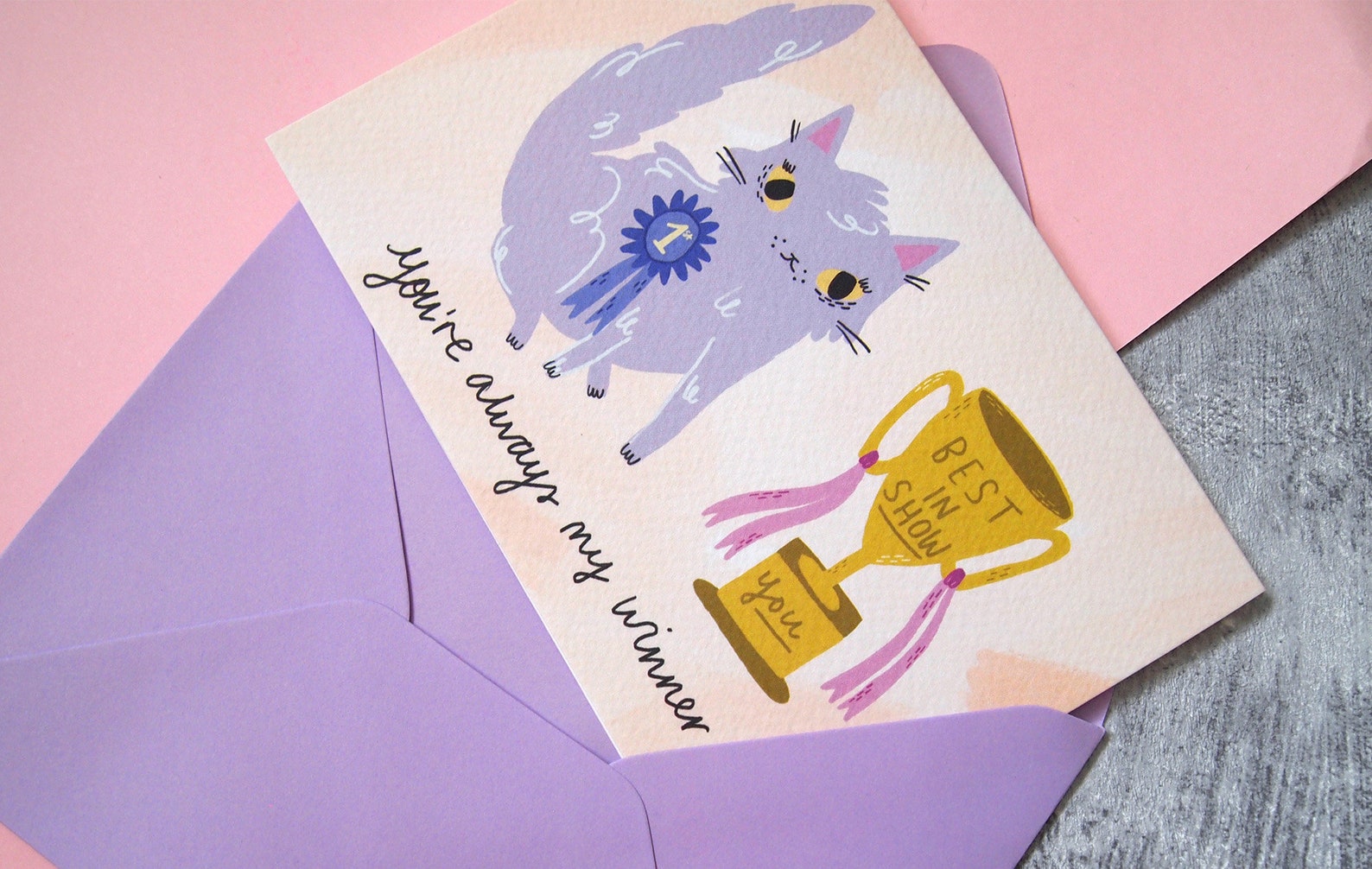 Best in Show Cat Greetings Card | Etsy