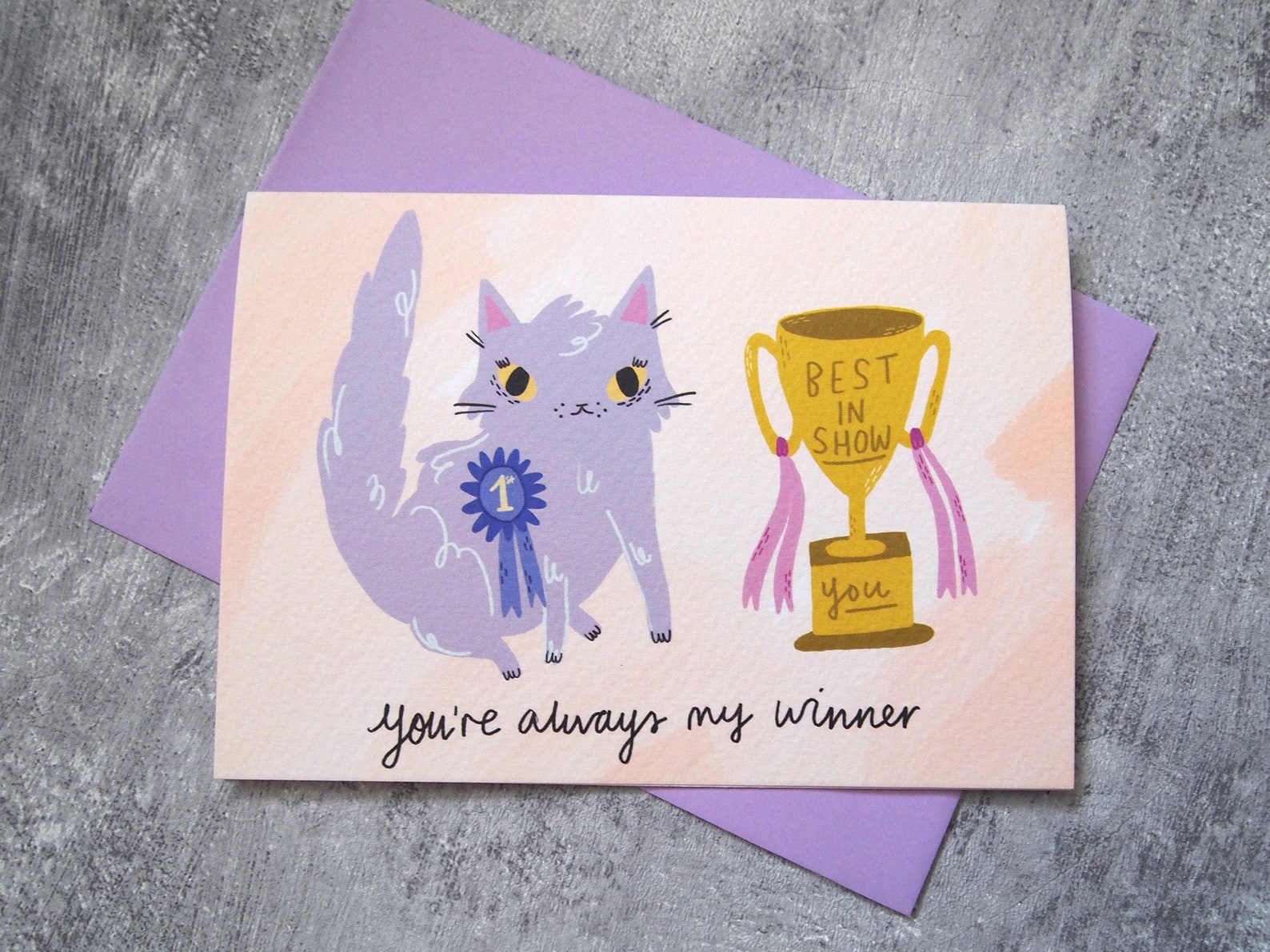 Best in Show Cat Greetings Card | Etsy