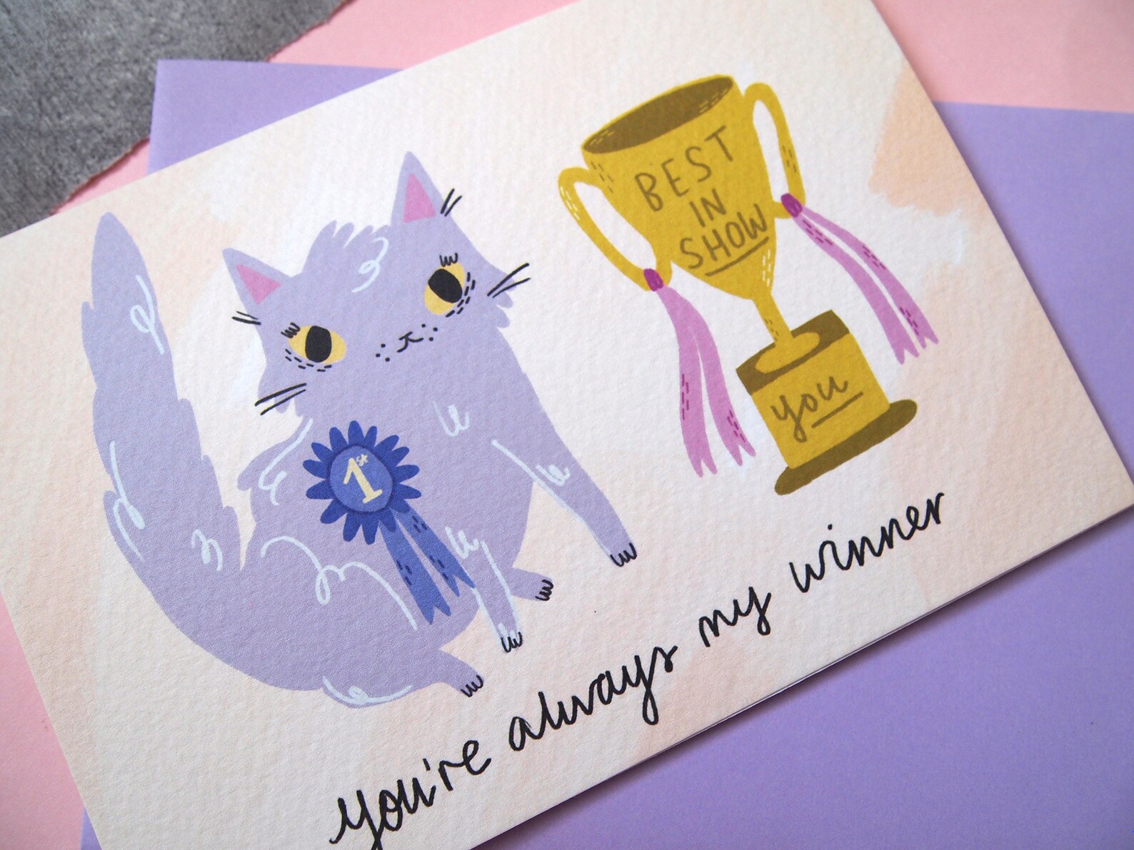 Best in Show Cat Greetings Card | Etsy