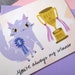 Best in Show Cat Greetings Card - Etsy