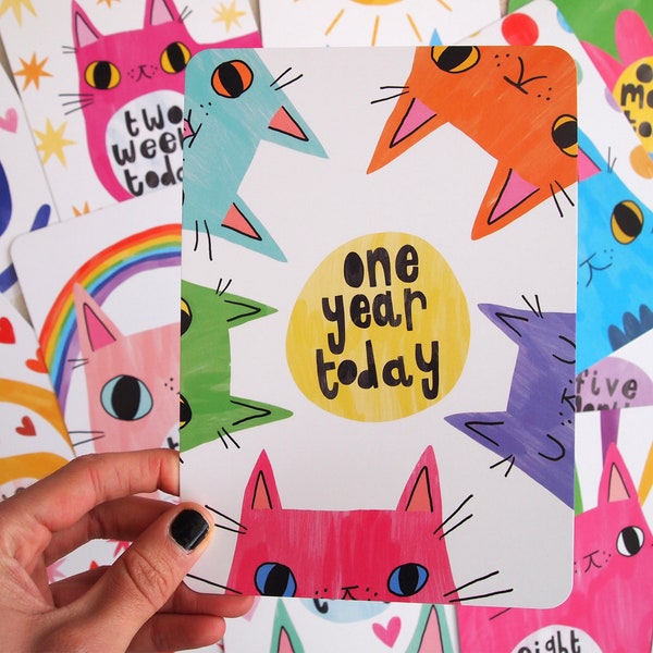 Cat Baby Shower Cards - Etsy