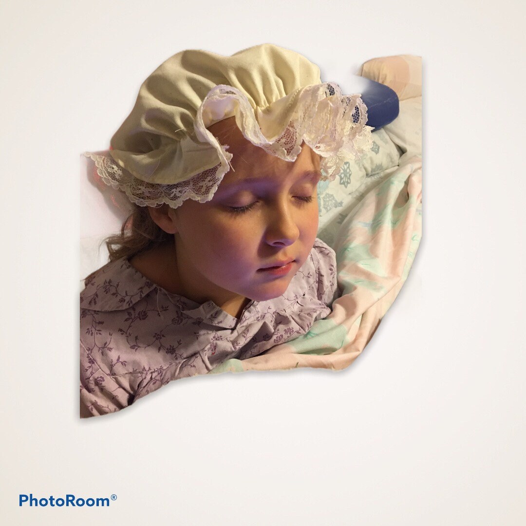 Mob Cap Mop Cosplay Colonial Style Muslin Frontier Reenactment ...