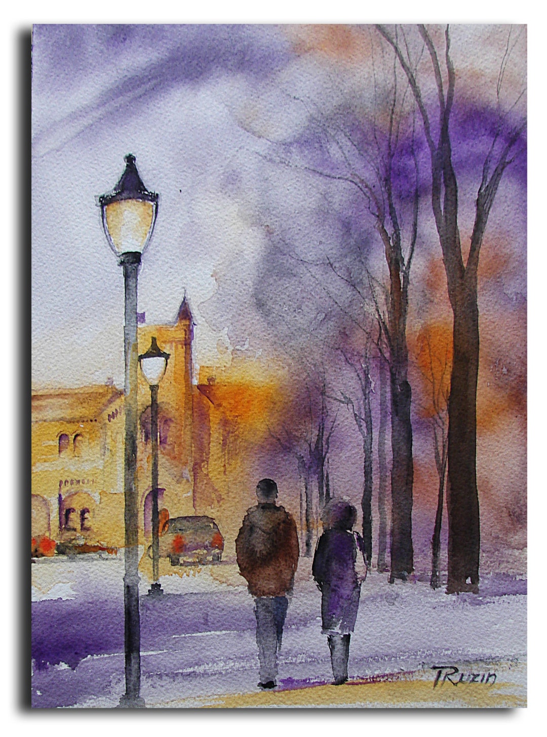 9x12 ORIGINAL Art Watercolor Painting on Paper by - Etsy