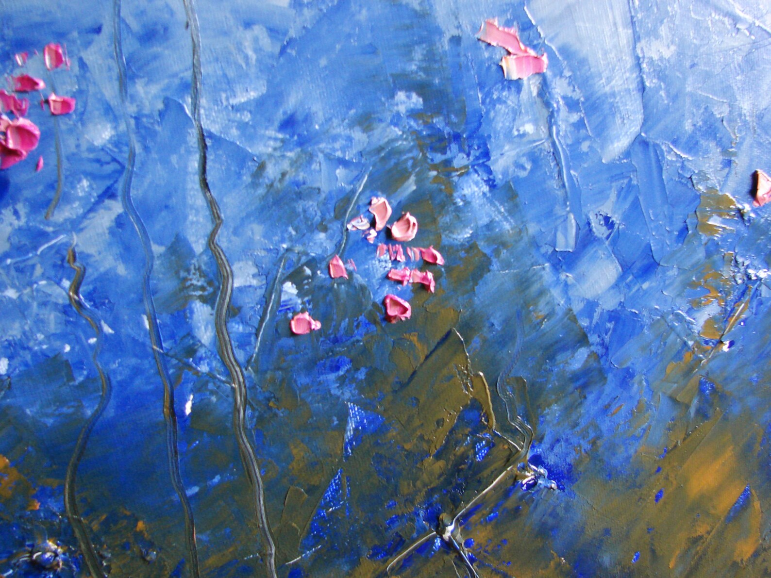 Spring landscape ORIGINAL Abstract Landscape painting | Etsy