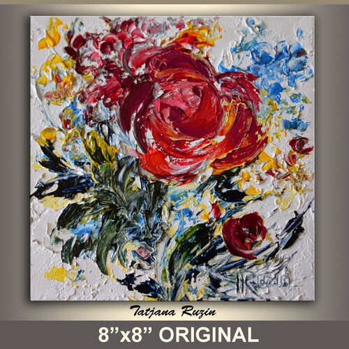 New York Print of Oil Painting Broadway on Canvas Prints | Etsy