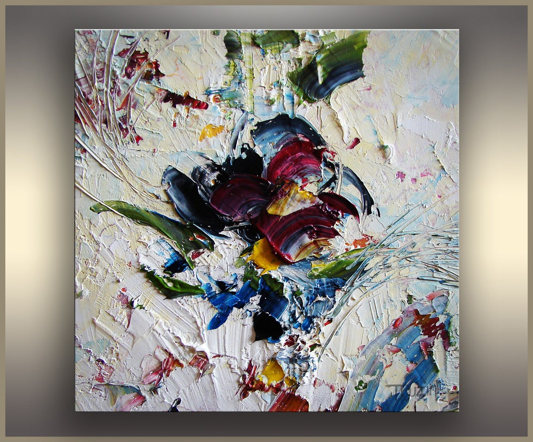 Red Rose Painting, by Tatjana Ruzin, Flower Painting, Original Oil ...