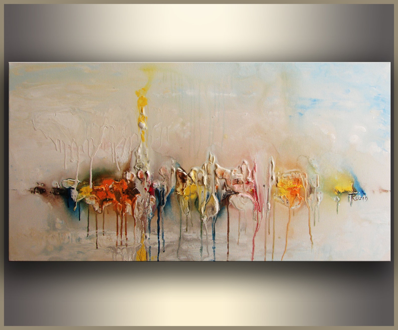 Colorful Modern Abstract Painting Acrylic Painting on | Etsy