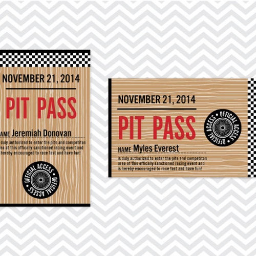 Derby Pit Passes INSTANT DOWNLOAD PRINTABLE Champion - Etsy