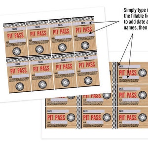 Derby Pit Passes - INSTANT DOWNLOAD PRINTABLE - Champion Collection - Etsy