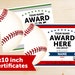 Editable Baseball Award Certificates INSTANT DOWNLOAD - Etsy