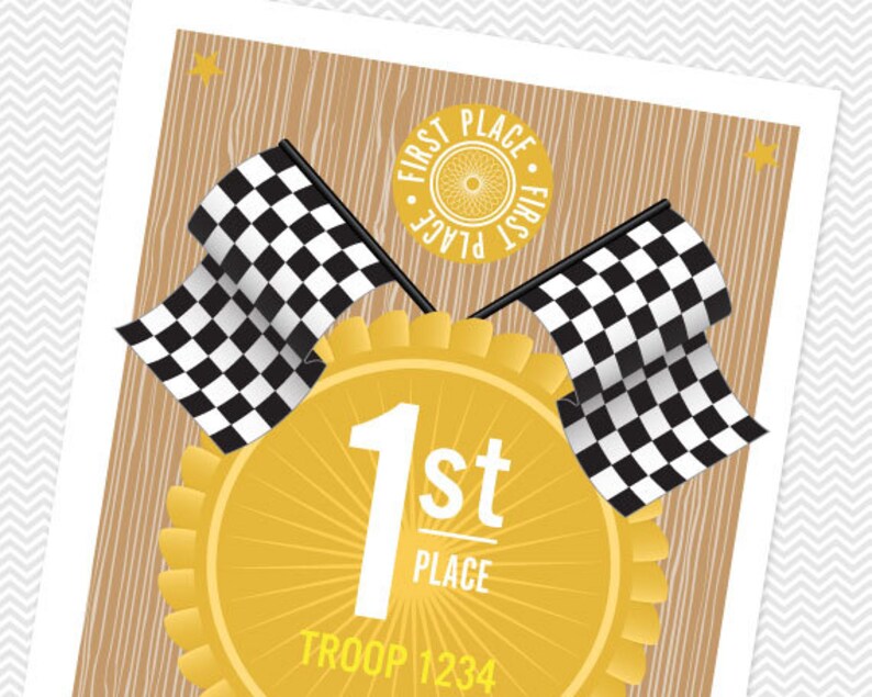 Derby Place Award Certificates - INSTANT DOWNLOAD PRINTABLE - Champion ...