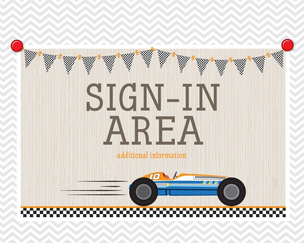 Derby Event Signs 11x17 INSTANT DOWNLOAD PRINTABLE Blue | Etsy