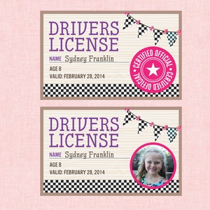 Editable Powder Puff Derby Drivers Licneses - INSTANT DOWNLOAD ...
