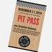 Derby Pit Passes - INSTANT DOWNLOAD PRINTABLE - Champion Collection - Etsy