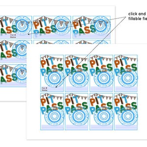 Powder Puff Derby Pit Passes - INSTANT DOWNLOAD PRINTABLE - Girl Power ...