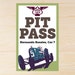 Editable Derby Pit Passes - INSTANT DOWNLOAD PRINTABLE - Retro ...