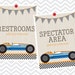 Derby Printable Event Signs 8.5x11 - INSTANT DOWNLOAD PRINTABLE - Blue ...