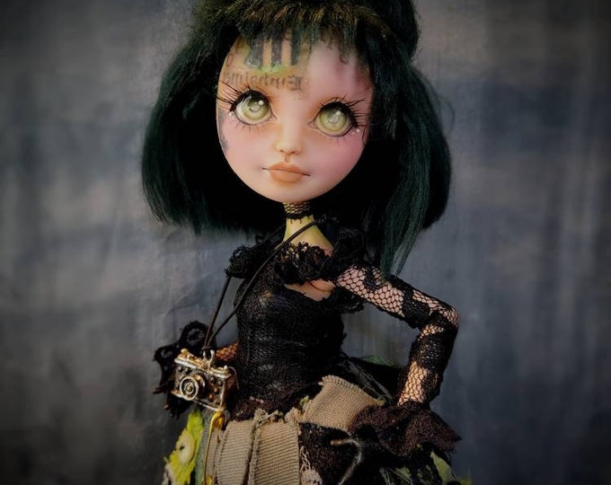 Lydia Deetz OOAK Doll Repaint Custom Monster High Beetlejuice - Etsy