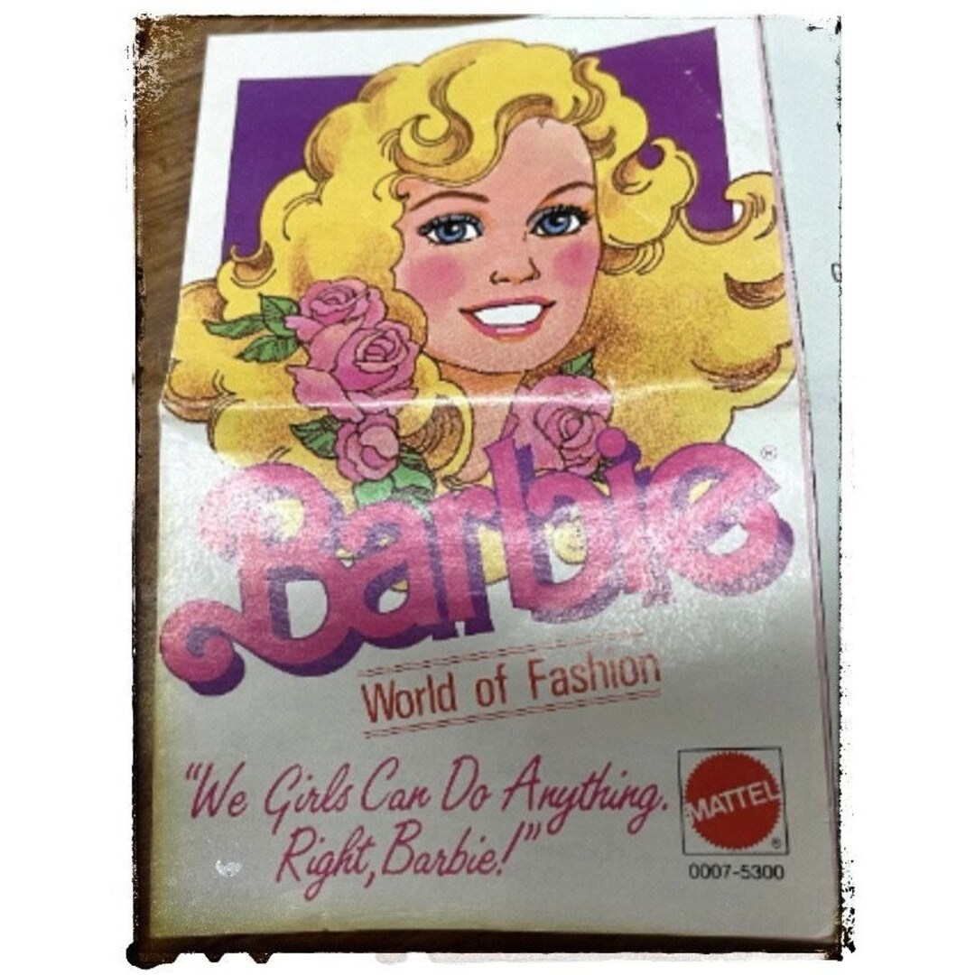 Vintage BARBIE World of Fashion Pamphlet Fold Out Doll Inventory Mattel ...