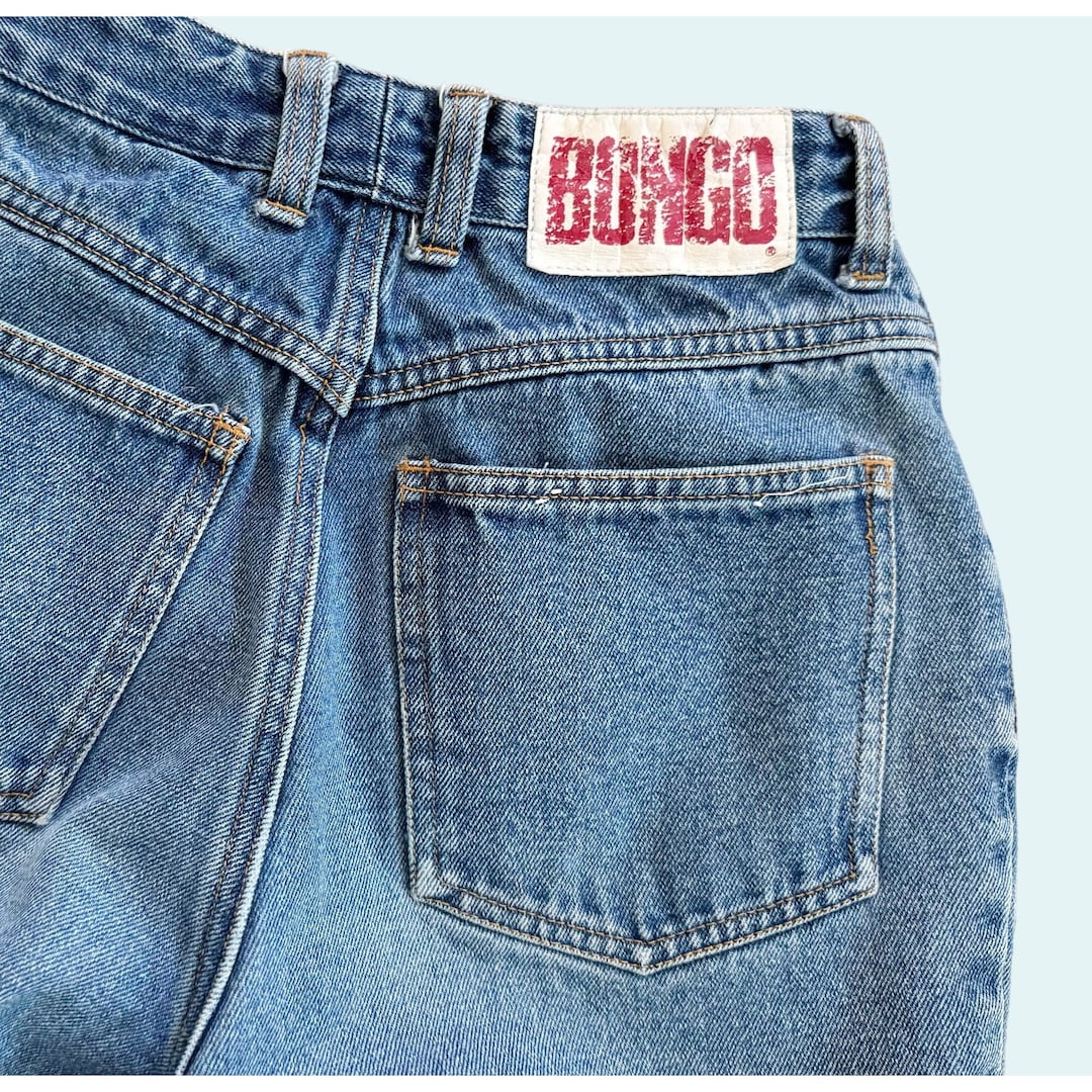 Vintage BONGO Hi Rise Straight Leg Mom Jeans 80s / 90s Size 24 - Etsy