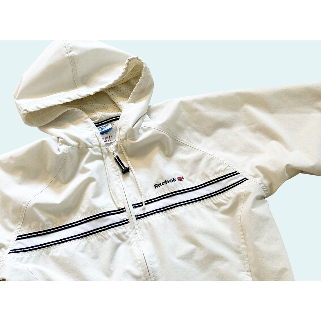 Vintage Men's REEBOK 1990s 2000s Y2K Windbreaker Jacket Full Zip Size ...