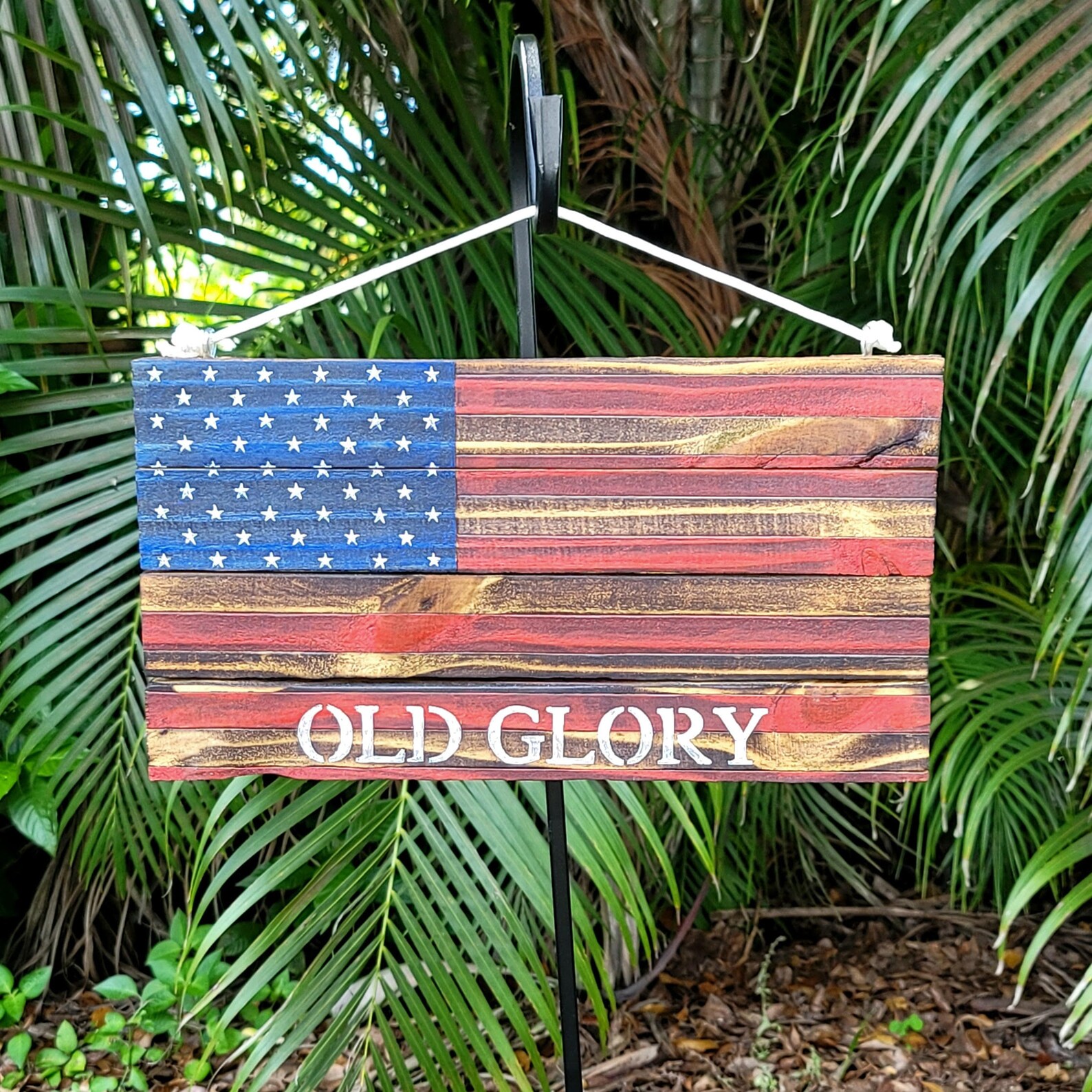 Old Glory Sign - Handmade Wooden American Flag - Art Work - Etsy