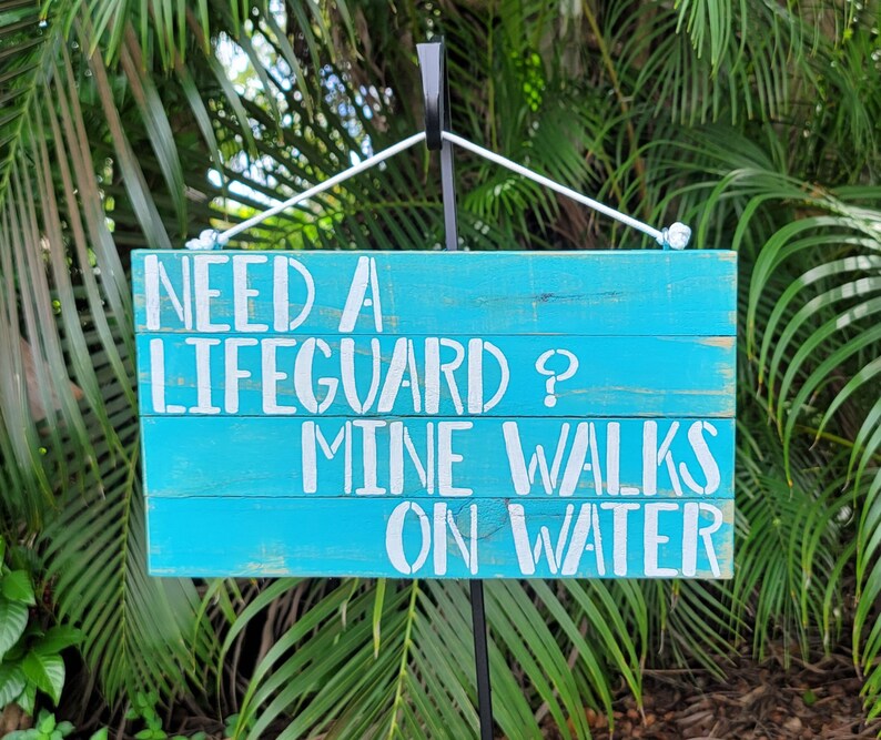 Need a Lifeguard Sign - Handmade Beach Sign - Beach Art - Etsy