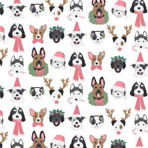 Christmas Puppies Printable Paper or Patterns - Etsy