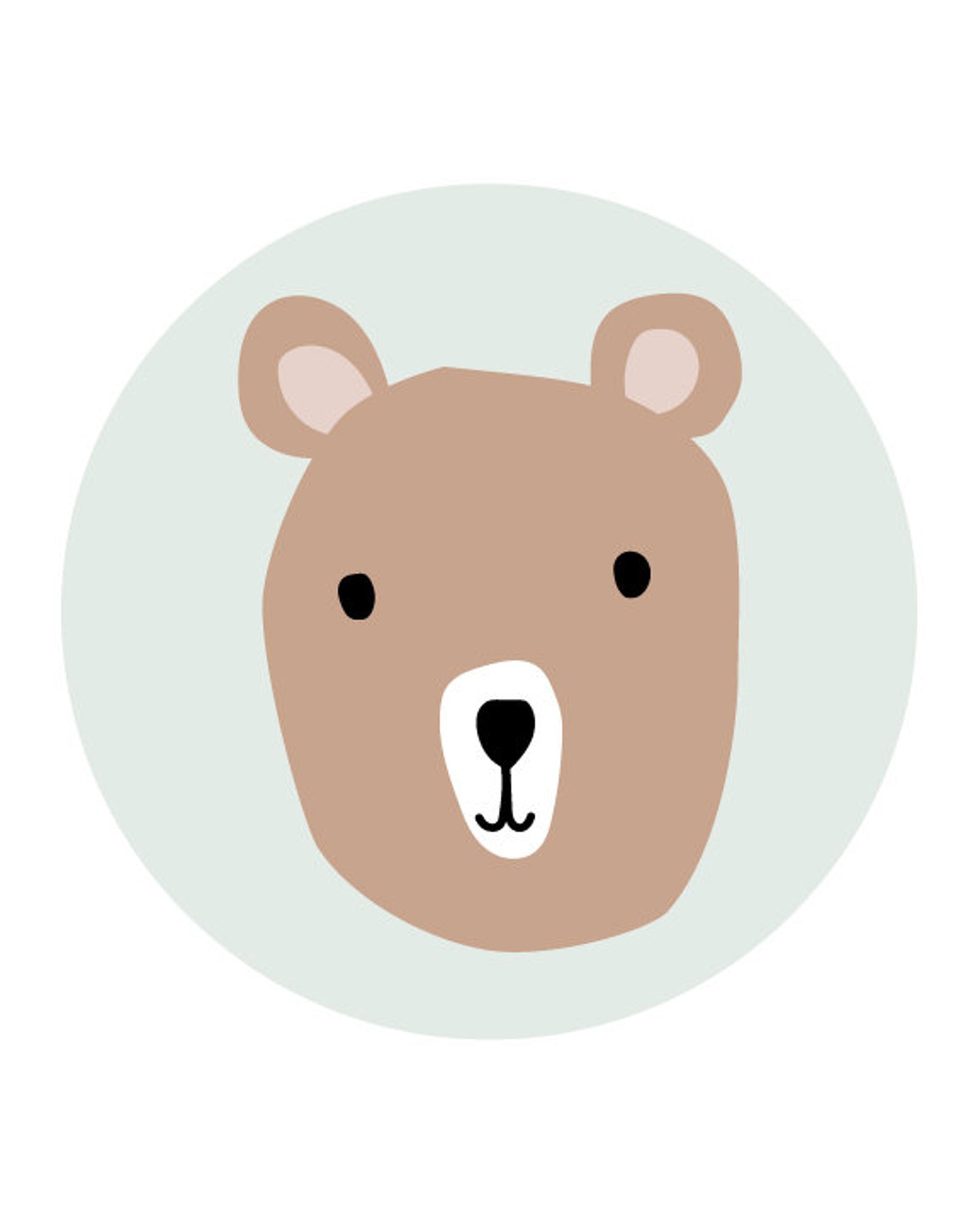 Teddy Bear Party Circles on Blue- for Banner and Tags - Etsy