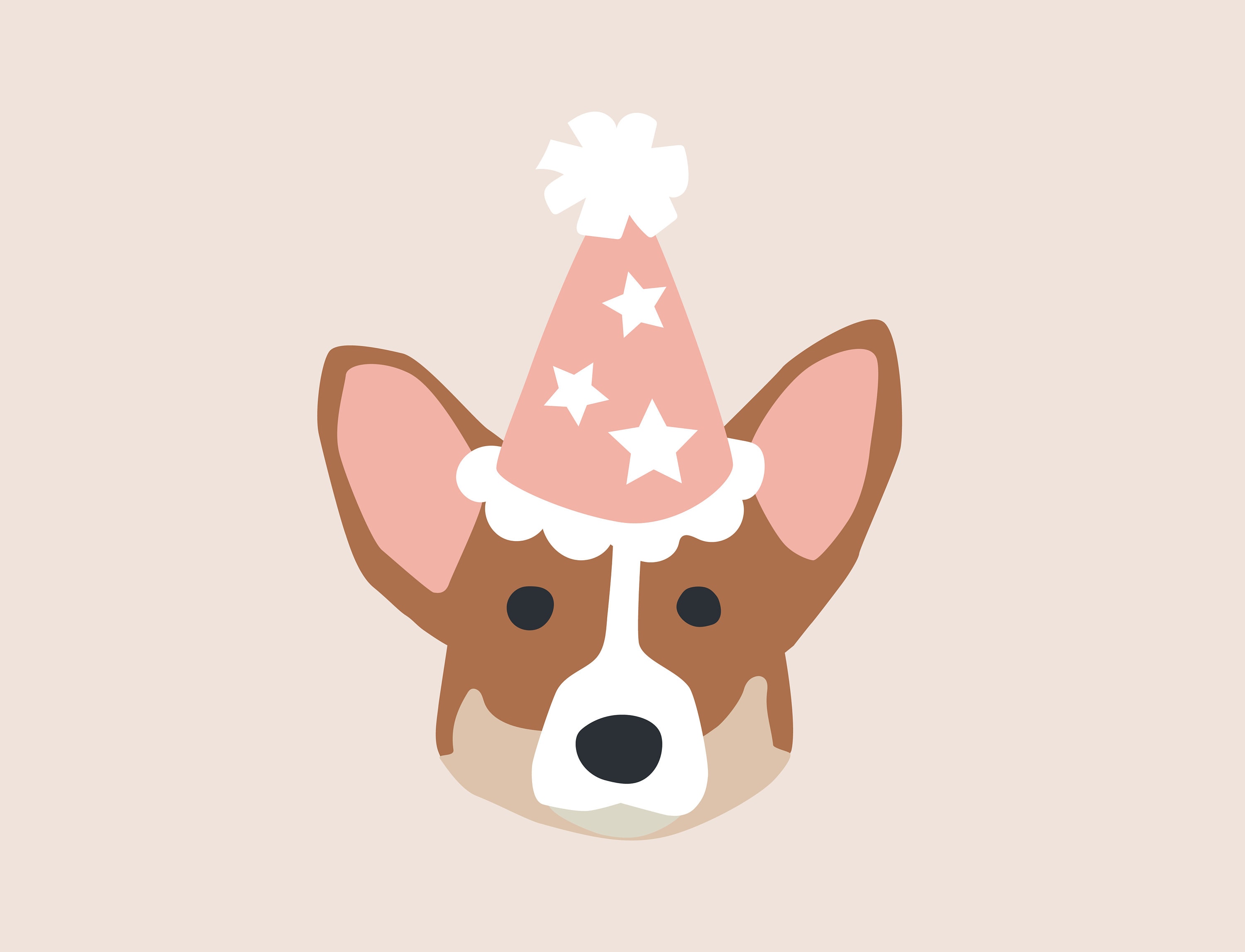 Dog Party Hat Clipart