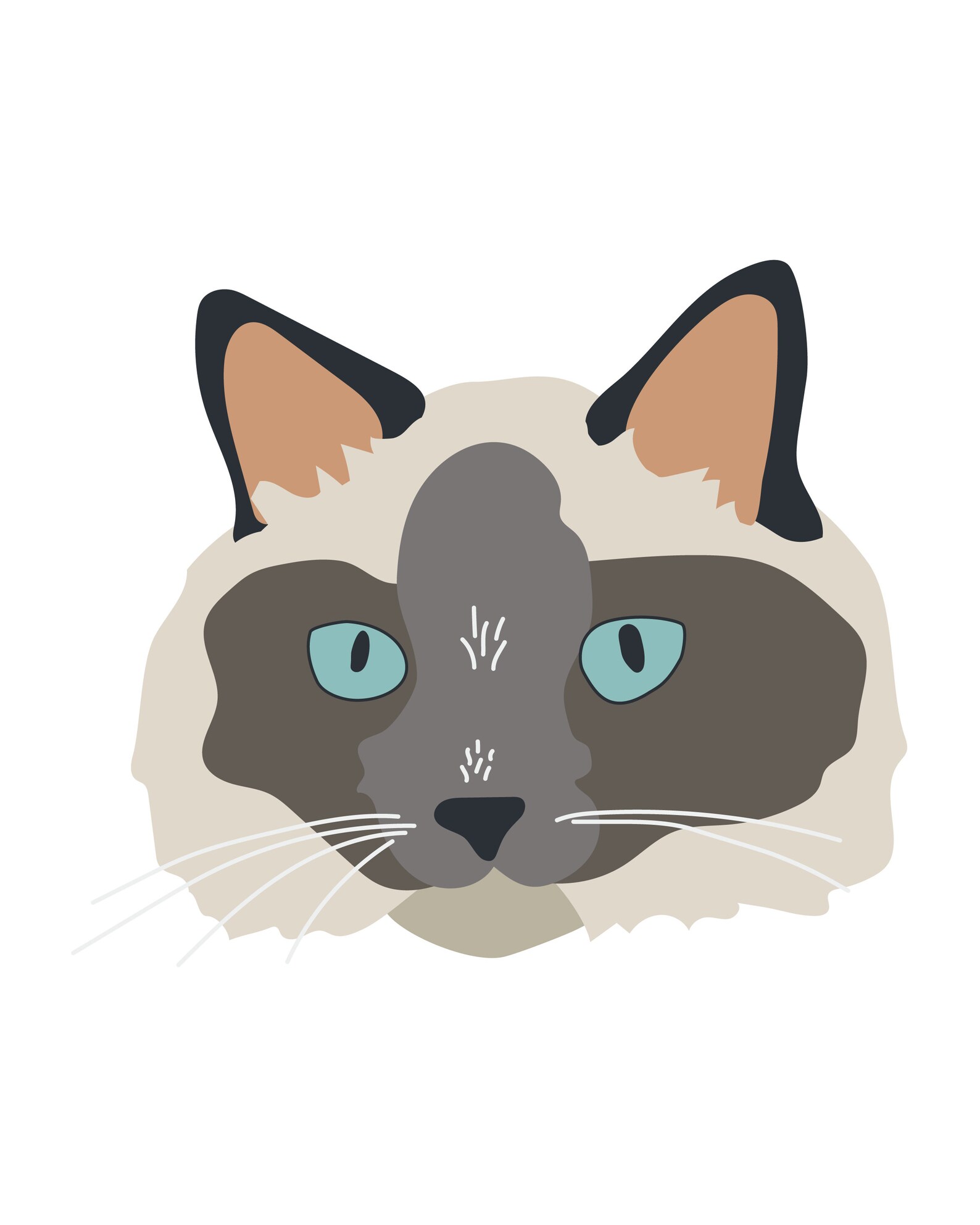 New Kitty Cat Faces 2.0 Wall Art for Children's Rooms or - Etsy