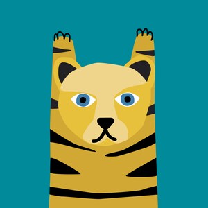 Bright Jungle Safari Animal Kids Room and Nursery Wall Art - Etsy