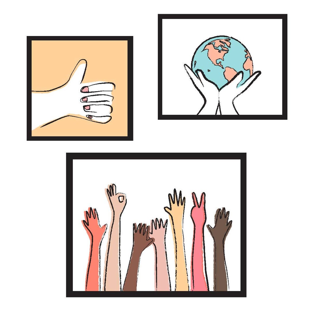 Hands up Wall Art Collection - Etsy