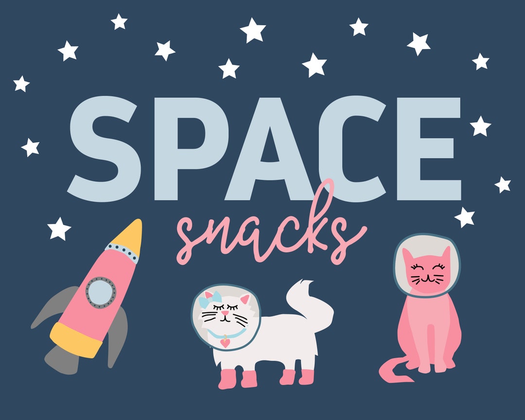 Space Cats Party Pack Blue - Etsy