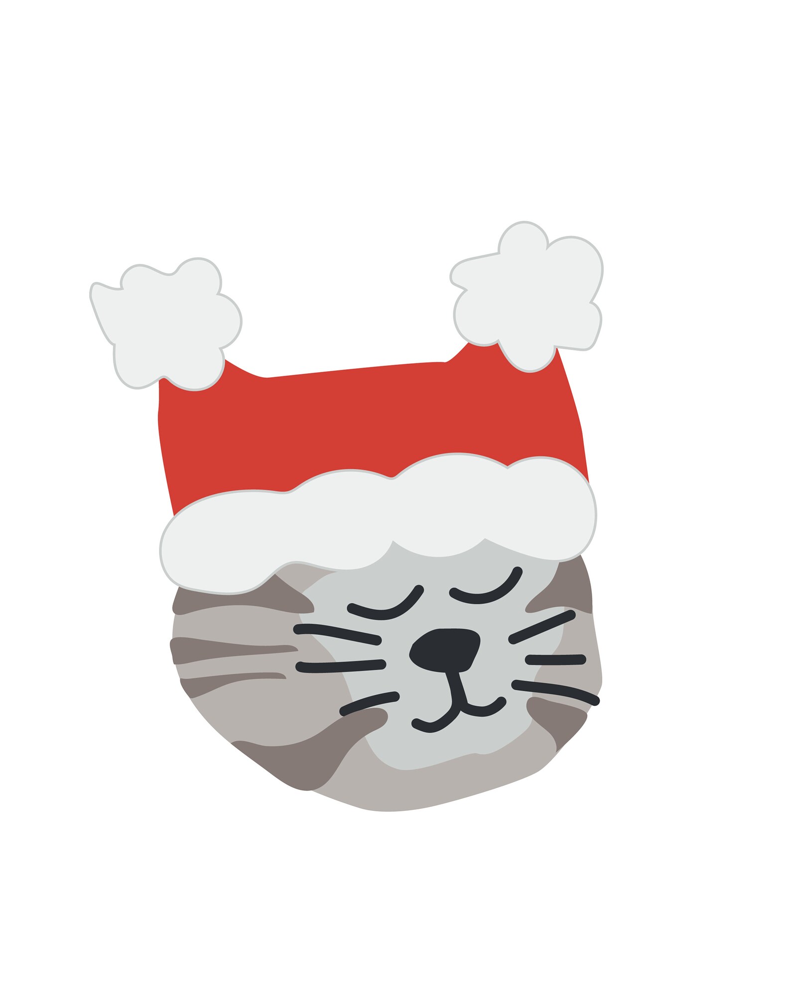 Christmas Kitty Cat Faces Wall Art Posters for Holiday Decor - Etsy