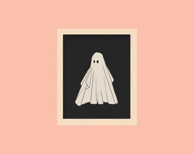 Vintage Halloween Illustration Posters Ghosts - Etsy