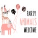 Wild Animals Party Pack - Pink - Etsy
