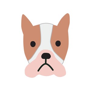 Puppy Dog Face Posters Birthday Party Photo Wall Art Decor for Children ...