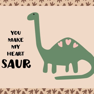 Dino-mite Dinosaur Printable Valentine Cards - Etsy