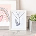 Holding Hands in Love and Unity Drawing Wall Art Poster - Etsy